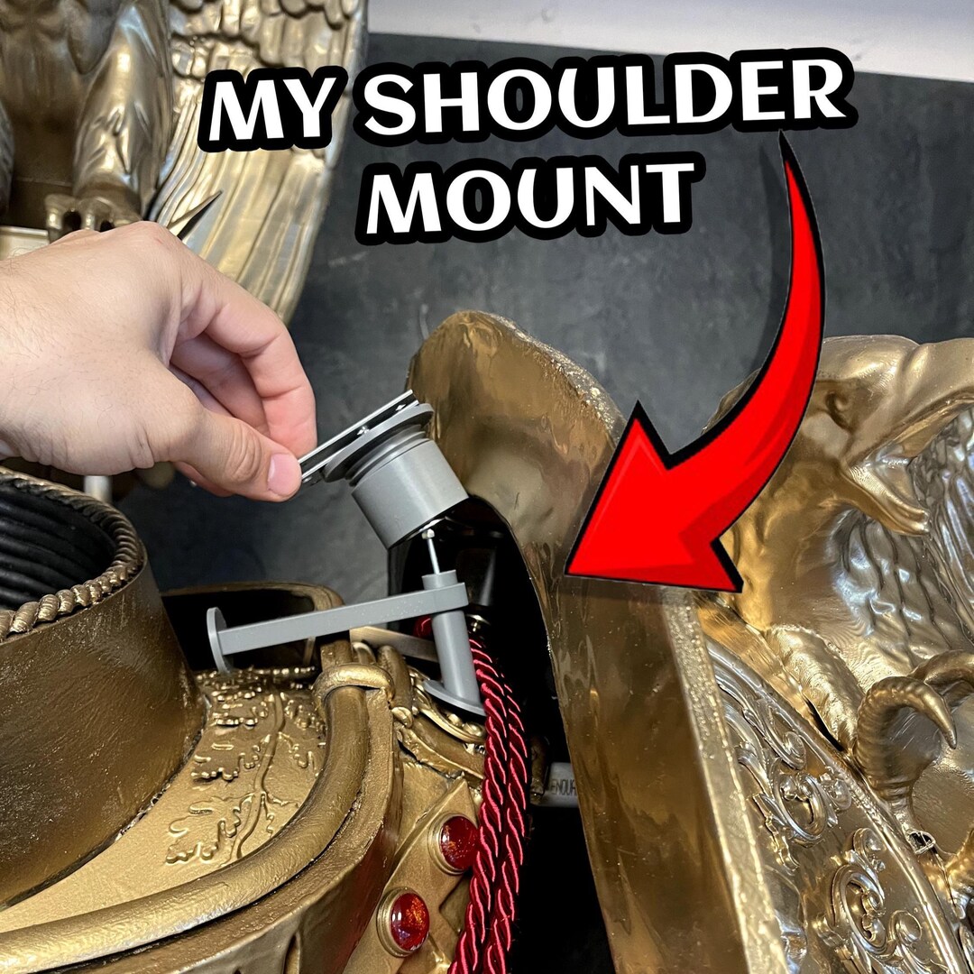 Cosplay Shoulder Mount STL – 3D Printable Support Bracket for Large ...