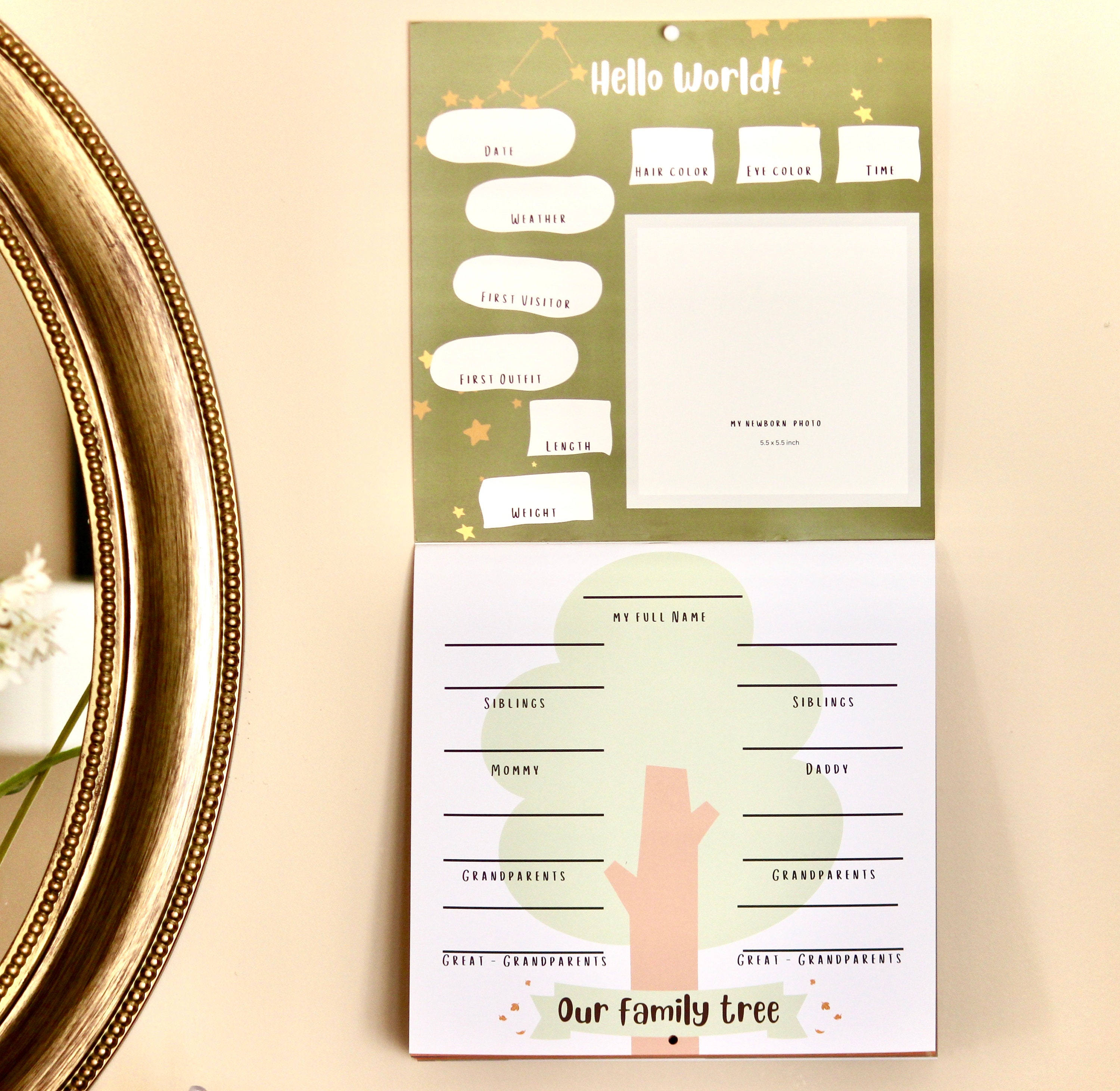 Gender Neutral | Baby First Year Calendar Bonus/ W Stickers - Etsy