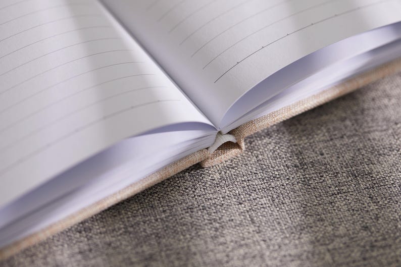 Customized Linen Cover Journal Book – Luxury 180GSM Paper, 8.2 X 8.2 ...