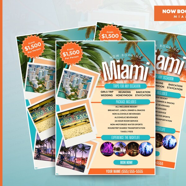Cruise Flyer Template - Etsy