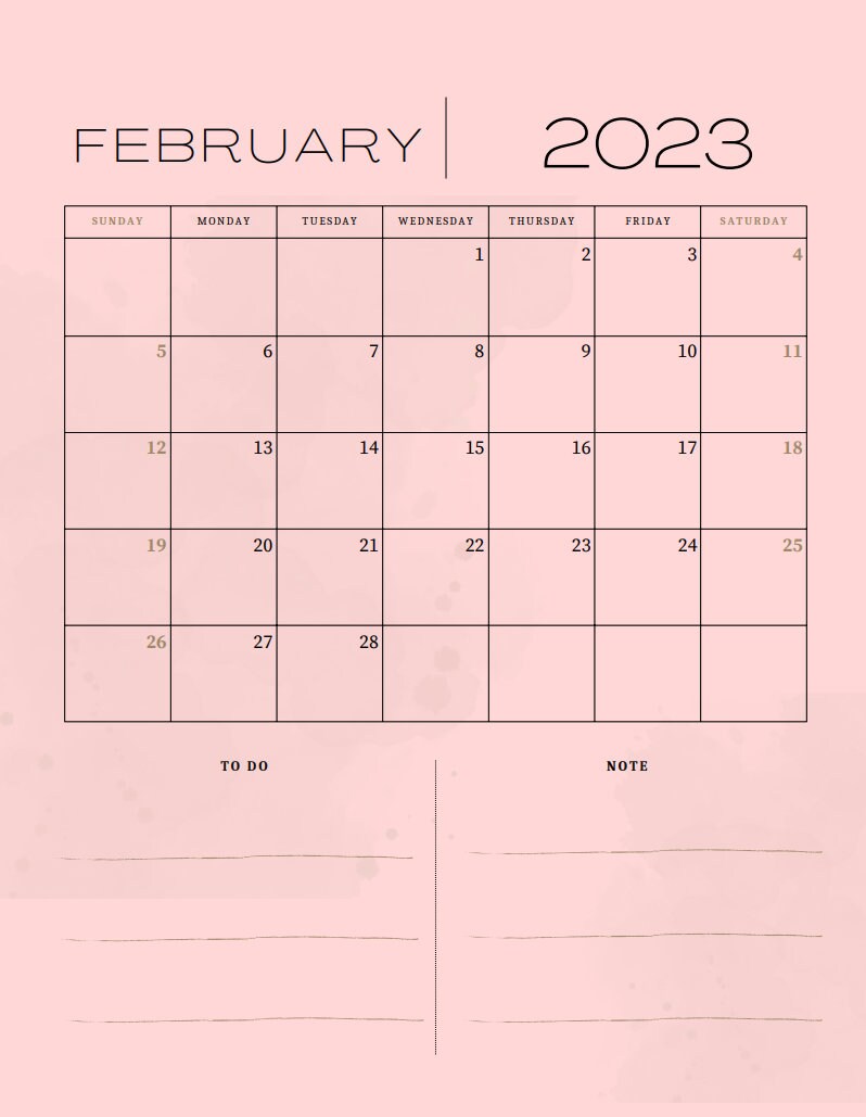 DIGITAL CALENDAR 2023 With Watermark - Etsy
