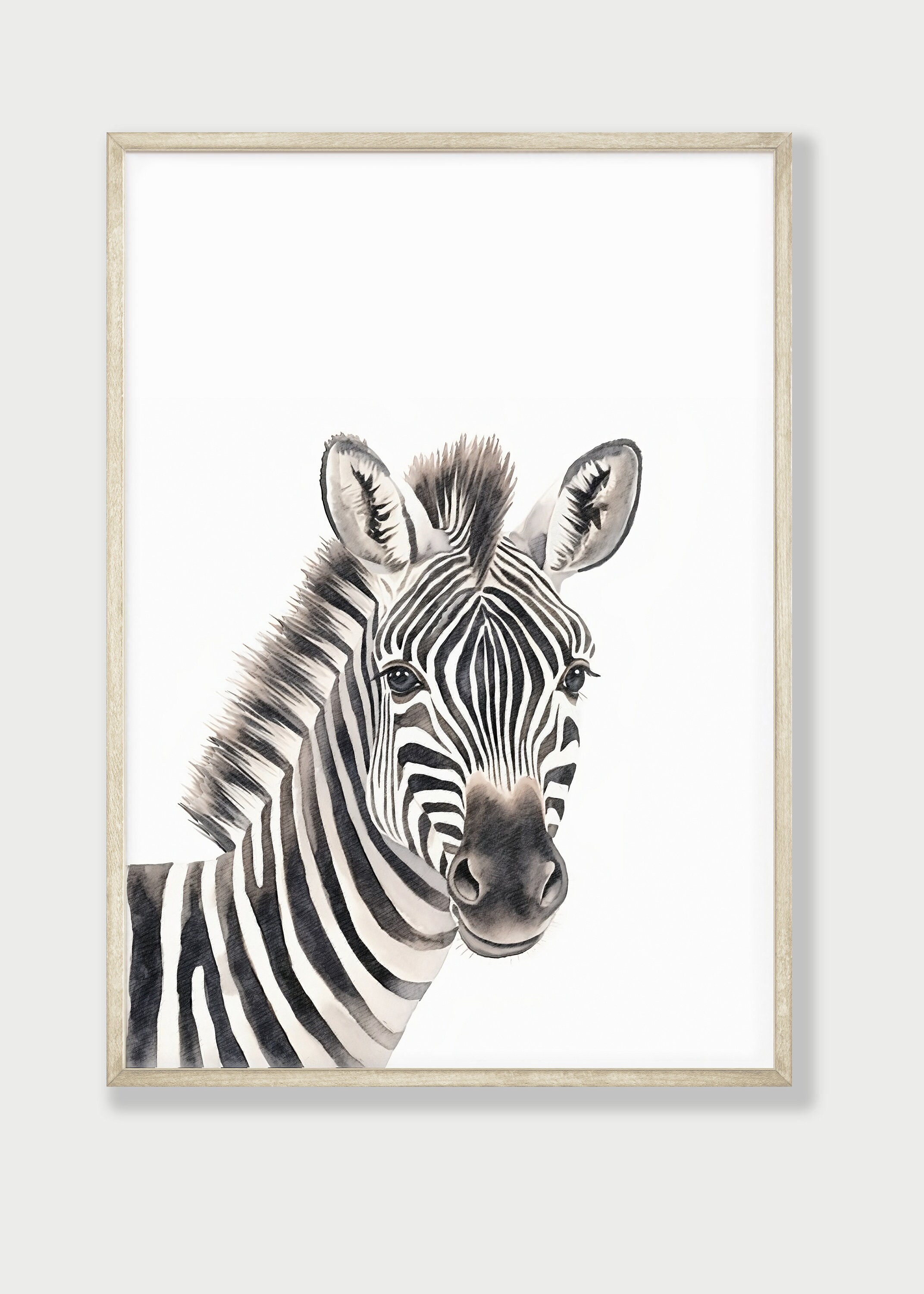 Safari Animal Prints for Nursery Set of 6 Watercolour Safari - Etsy