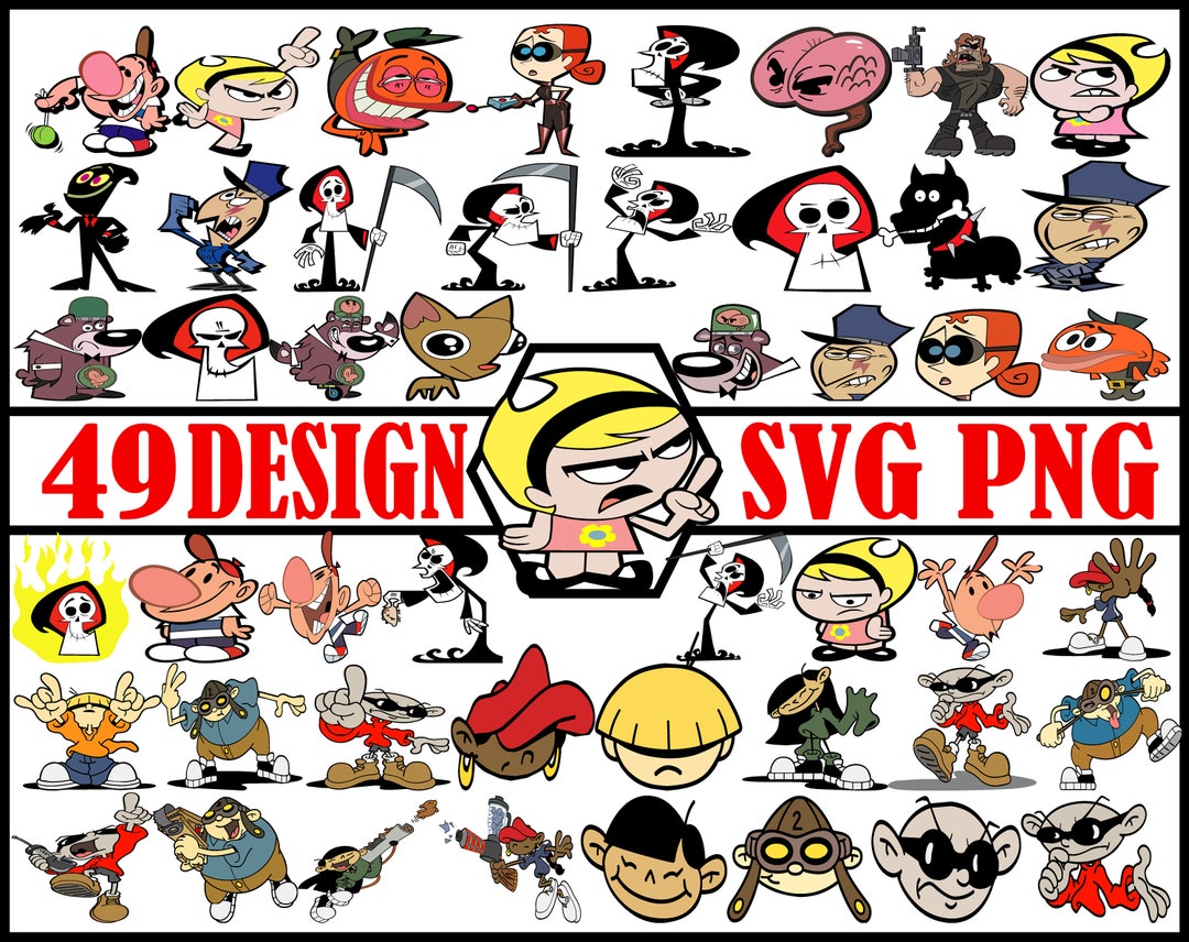 Funny Character Svg, Cartoon Network 90s Bundle Svg, Cartoon Characters ...