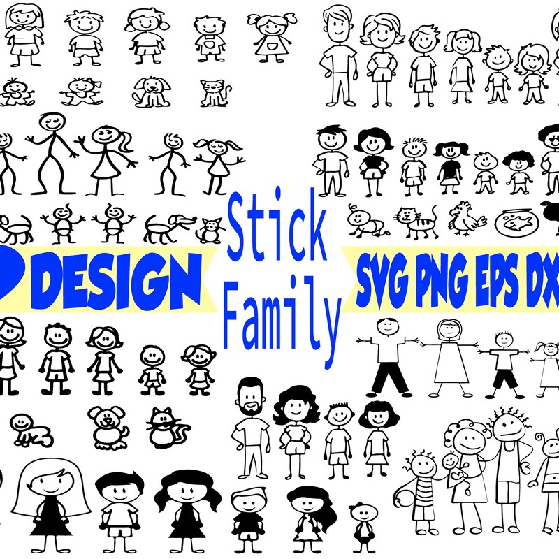 Stick Family - Etsy