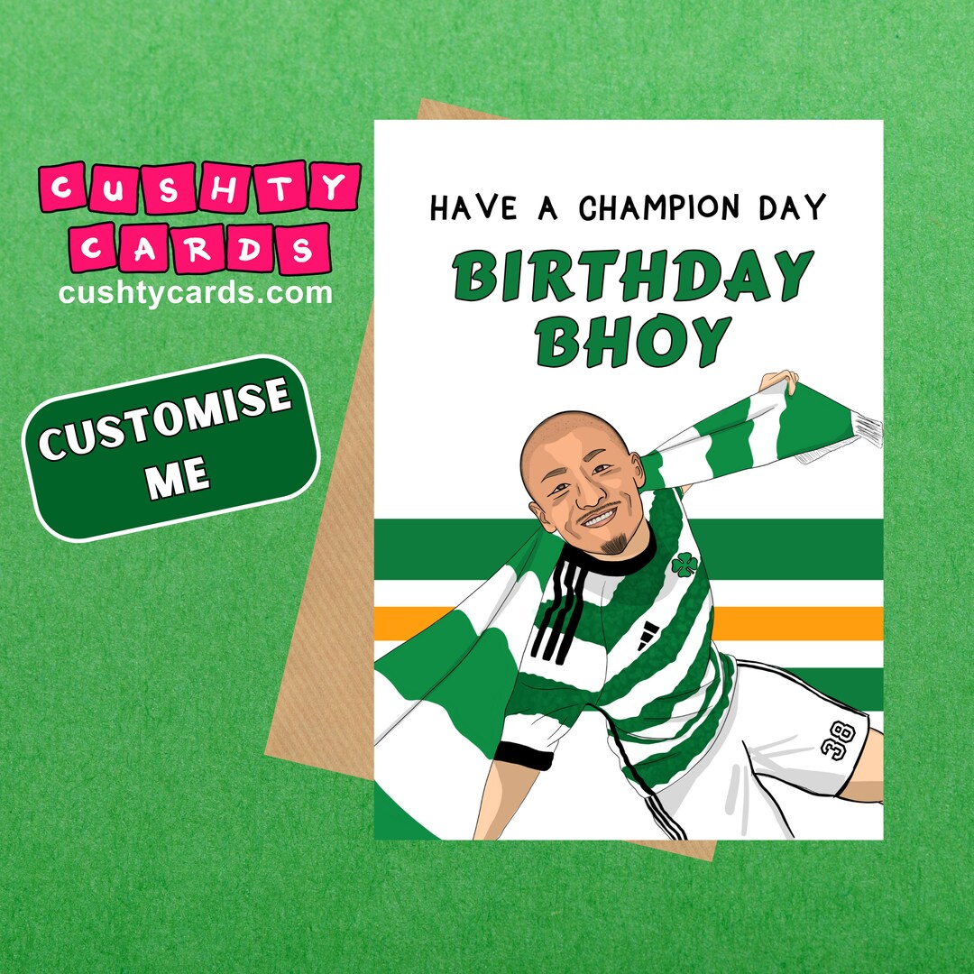 Celtic Birthday Card Personalised Daizen Maeda - Etsy