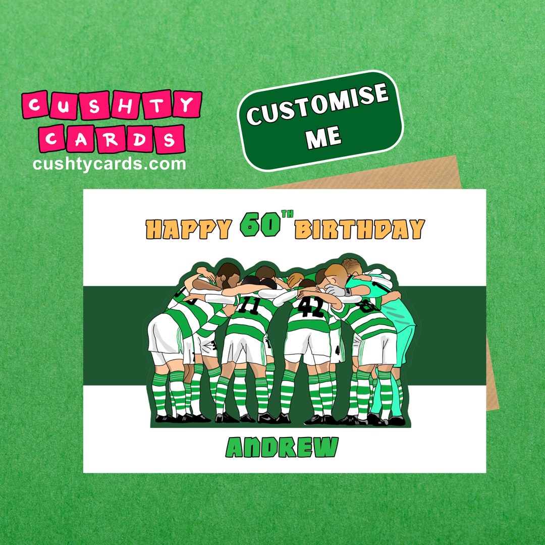 Celtic Birthday Card Personalised Huddle - Etsy
