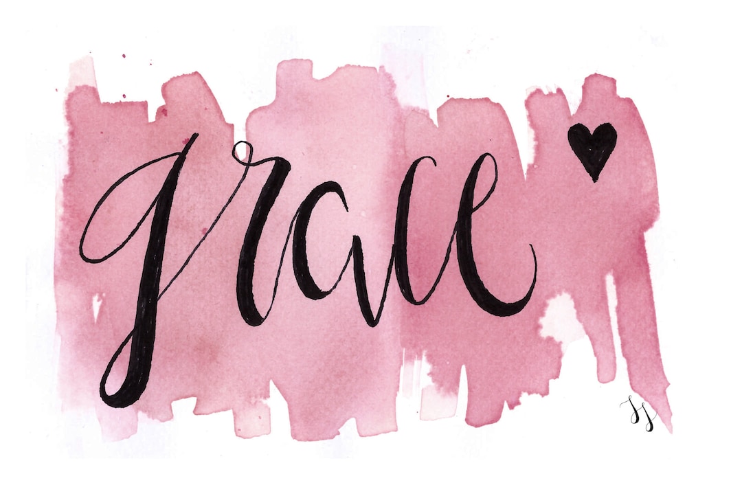 Grace (in Pink, Print) - Etsy