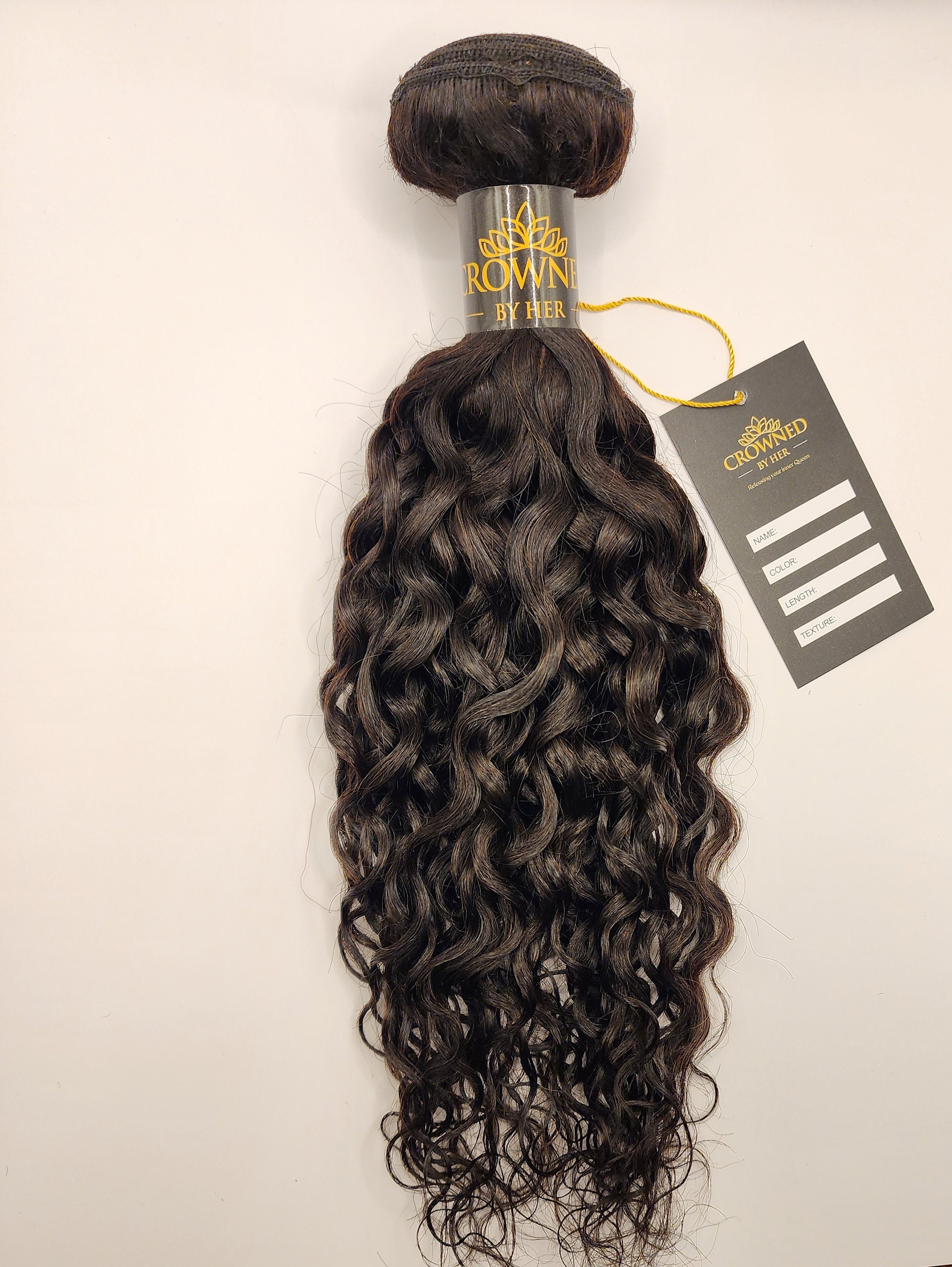 Natural Curly Hair Weave: Virgin Human Hair Bundle Sew-in - Etsy