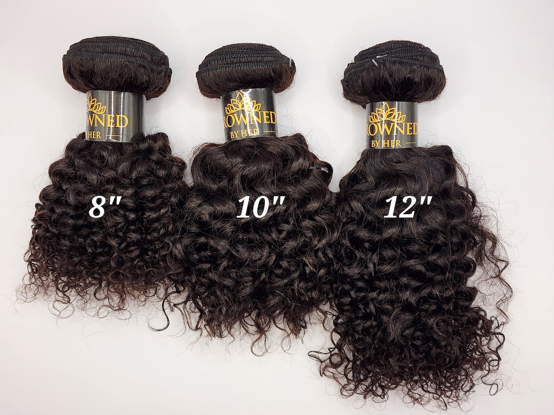 Natural Curly Hair Weave: Virgin Human Hair Bundle Sew-in - Etsy