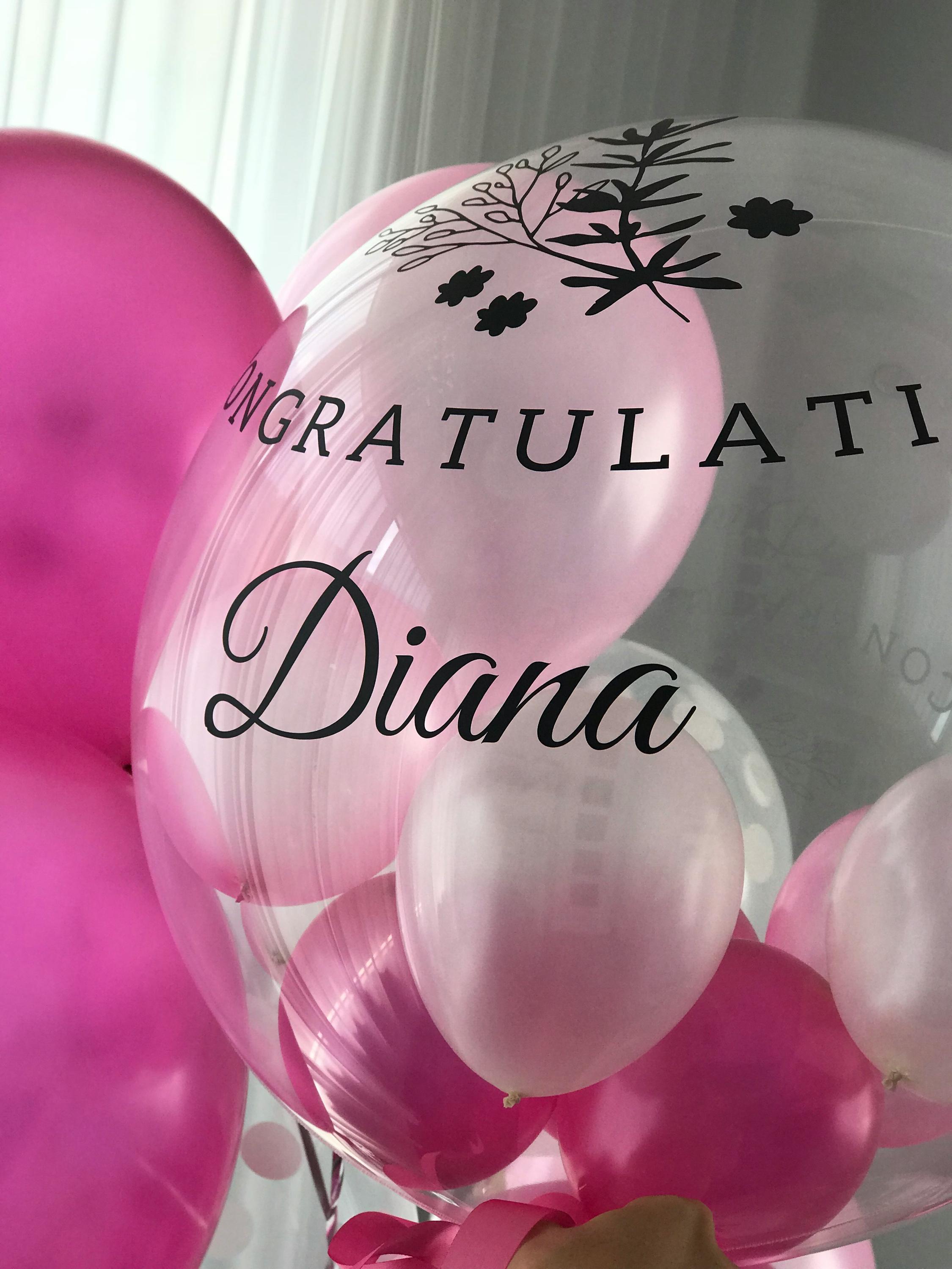 Custom Balloon Decal, Personalized Sign for Balloons, Balloon Label ...