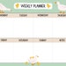 Cute Duck Open Printable Weekly Planner, Digital Download Planner Page ...