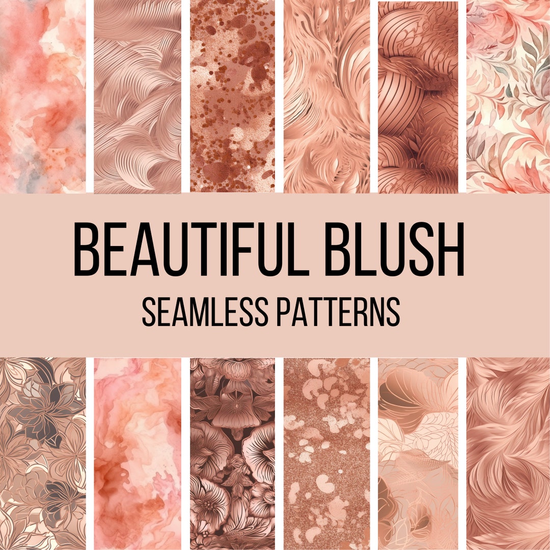 Beautiful Blush Seamless Digital Paper - Seamless Pretty Pink ...