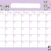 Racoon Floral Open Printable Calendar, Digital Download Calendar ...