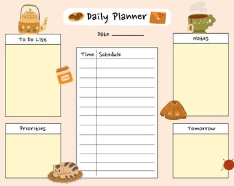 Cottagecore Daily Planner - Etsy