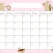 Magical Cottagecore Open Printable Monthly Calendar Planner, Digital ...