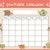 Cute Bunny Open Printable Calendar, Digital Download Calendar, Instant ...