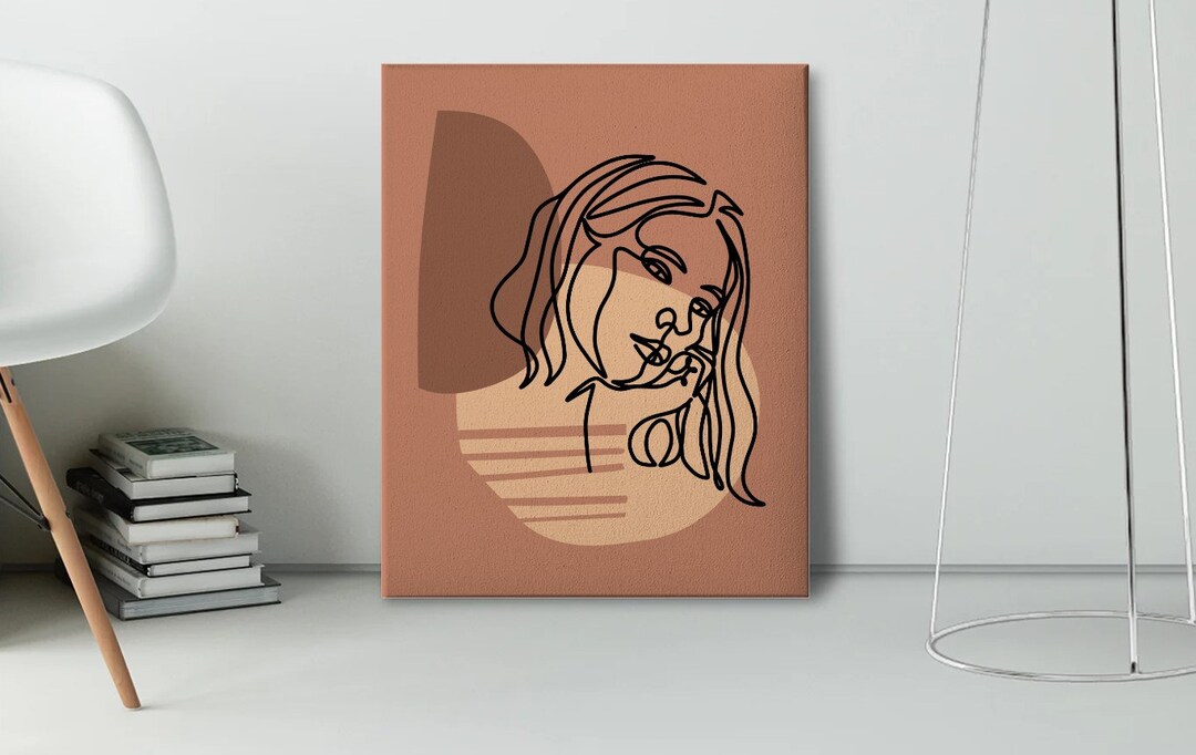 Boho Abstract Line Art Print, Boho Print, Bohemian Art, Line Art ...