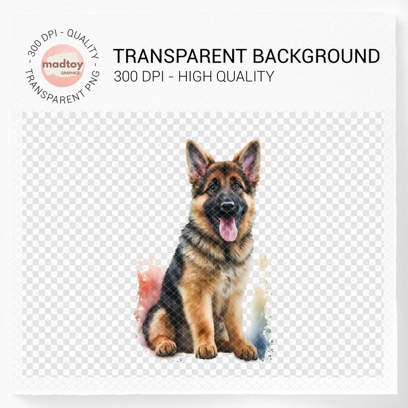 German Shepherd Clipart, Dog PNG, German Shepherd Art, Cute Dog Clipart ...