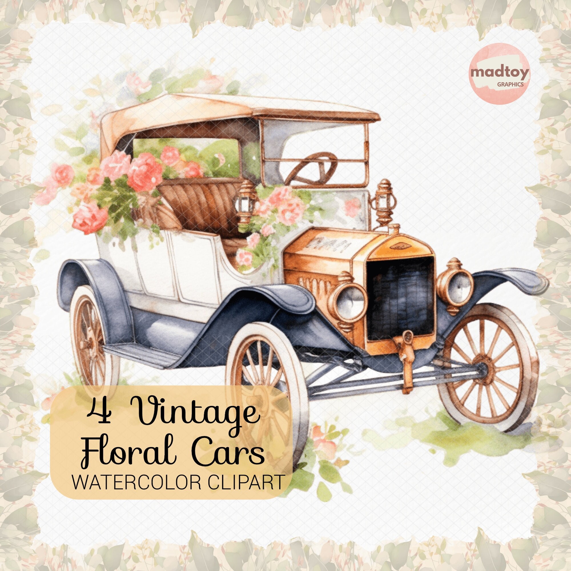 Car Broken Down Clipart Of Flowers