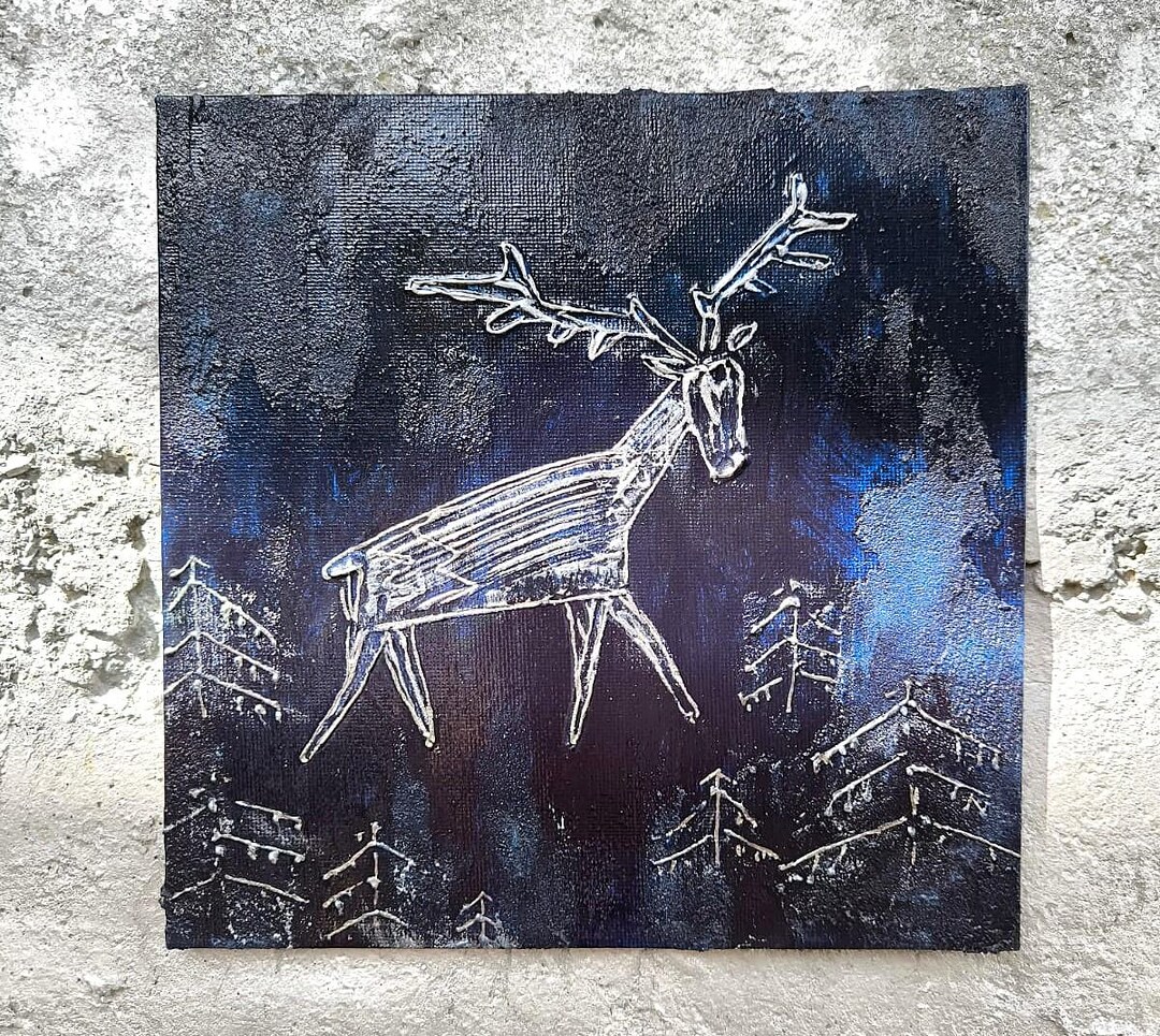 Silver Deer Native Culture Upper World Northern Tribe Inuit Culture ...