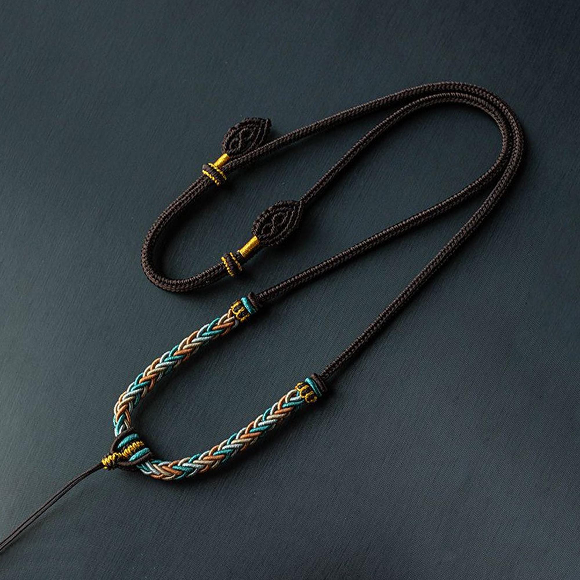 Handmade Adjustable Braided Necklace Cord, Jewelry DIY – Unisex Rope ...