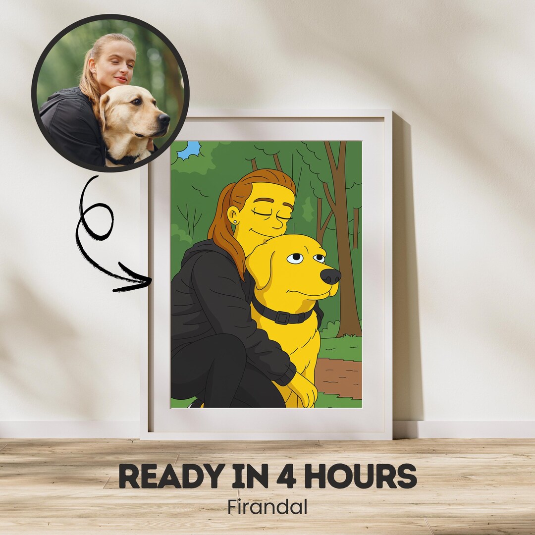 Custom Photo to Simpsons Style Portrait | Photo to Yellow Cartoon Art ...