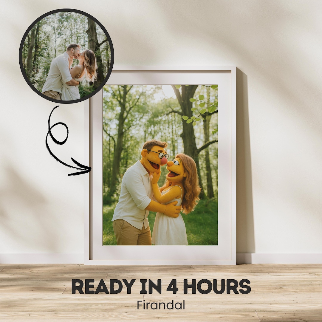 Custom Muppet Style Portrait | Photo to Puppet Art | Personalized ...