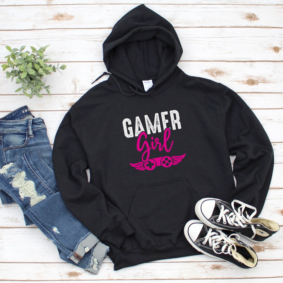 Gamer Girl Hoodie, PC Gamer Girl, Video Game Girl, Cute Gamer Girl Gift ...