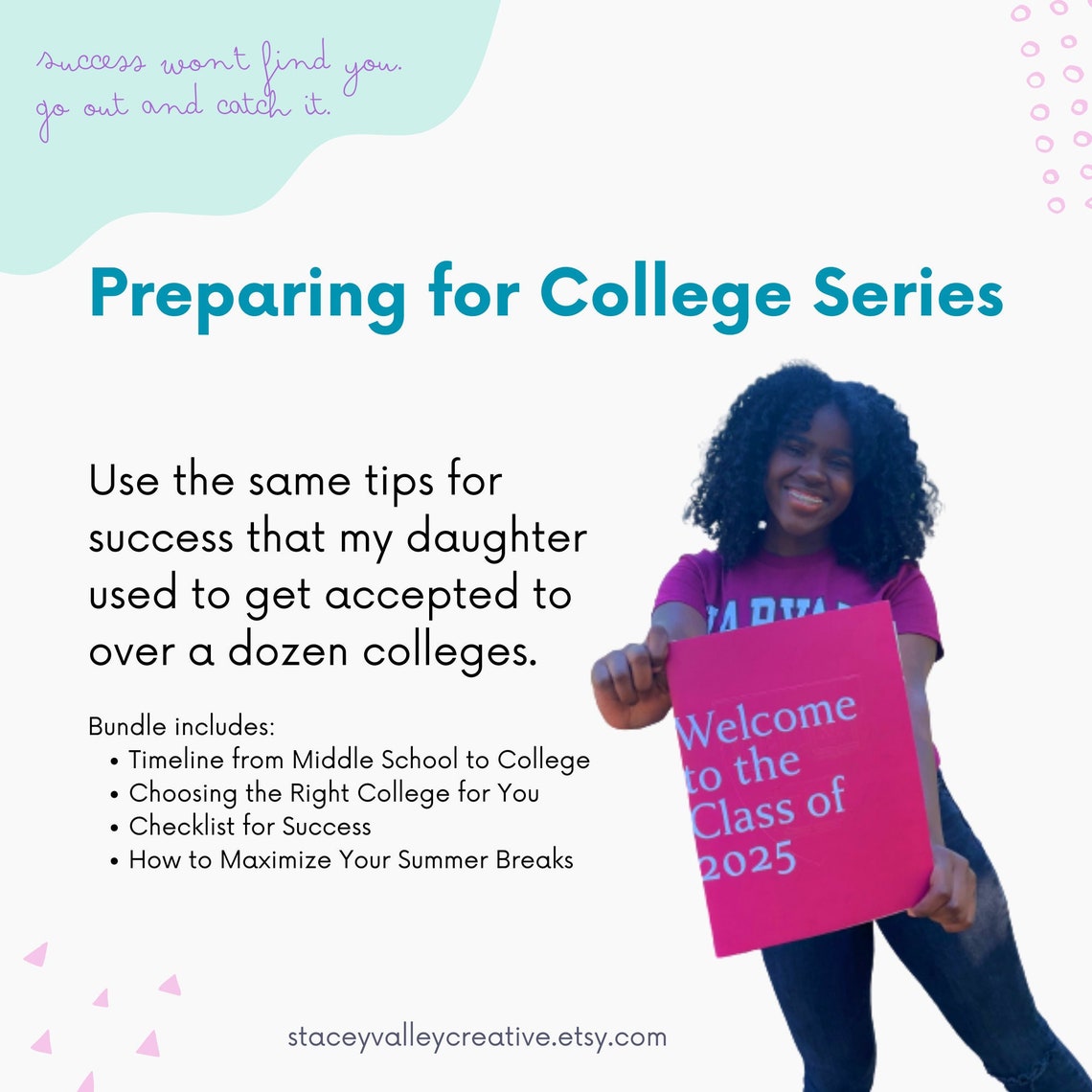 Preparing for College, Digital Download, Timeline From Middle School to ...