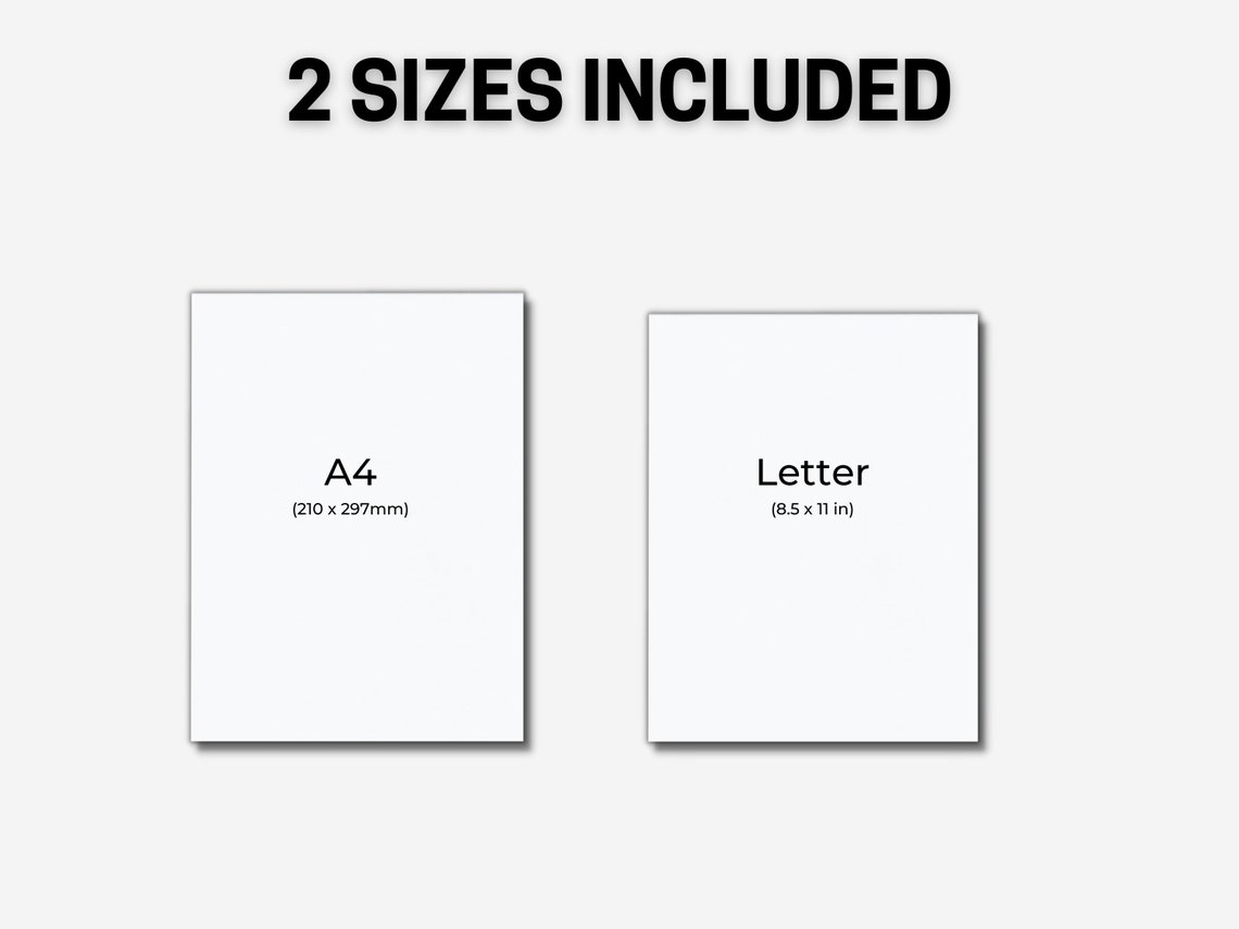 2025 Calendar | 2 Months per Page | Minimalist Calendar | Printable PDF ...