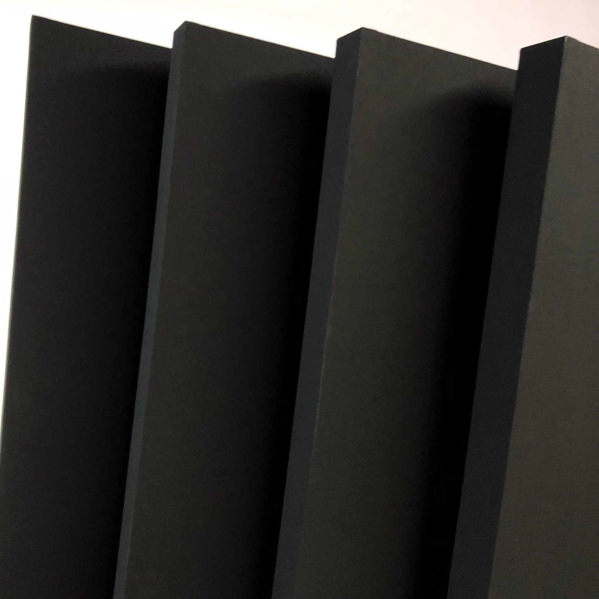 Acoustic Panels (SET OF 4) Black - 4ft X 1ft X 2.5in - Etsy