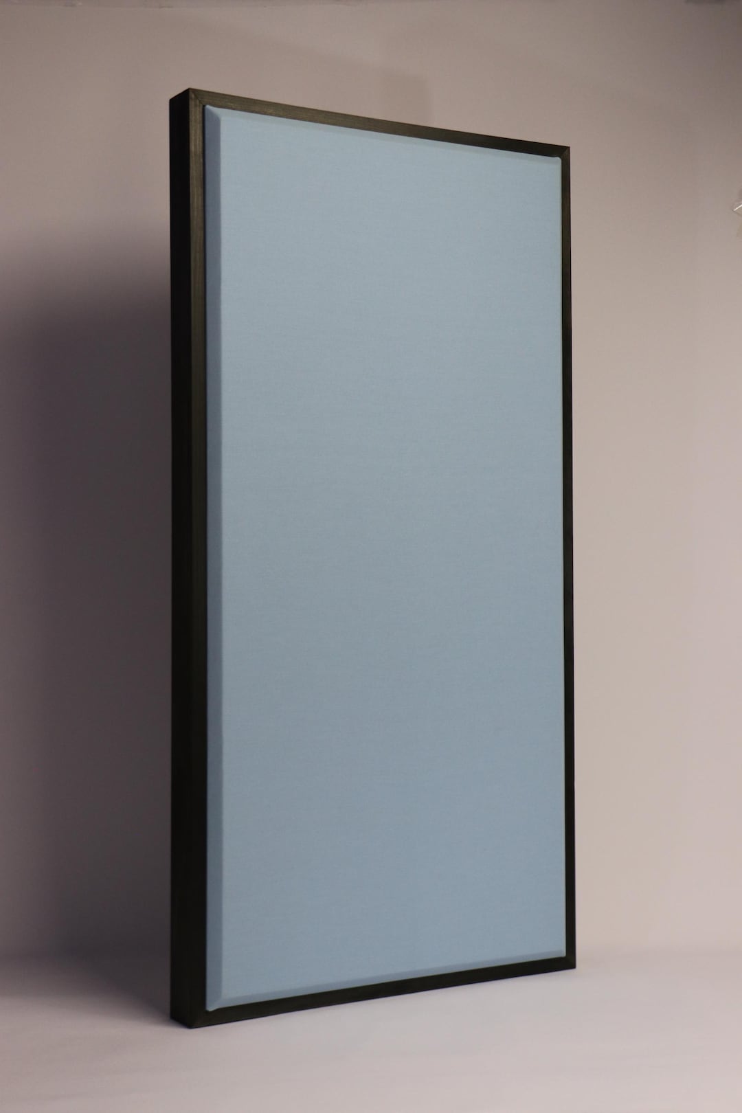 Acoustic Panel - Sky Blue & Black Wood Framed (4ft X 2ft X 2.5in ...