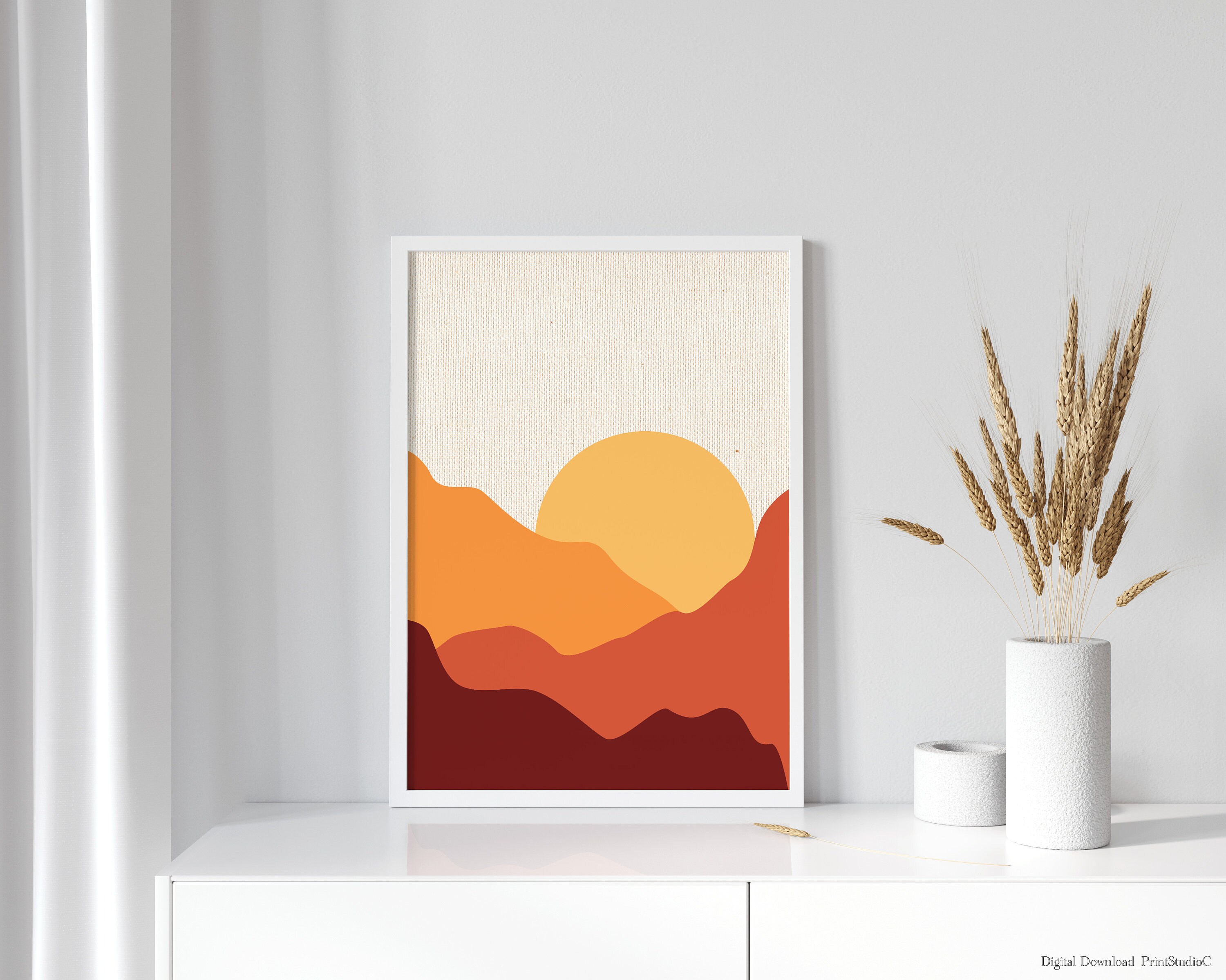 Printable Painting Boho Abstract Art Printable Wall Art - Etsy