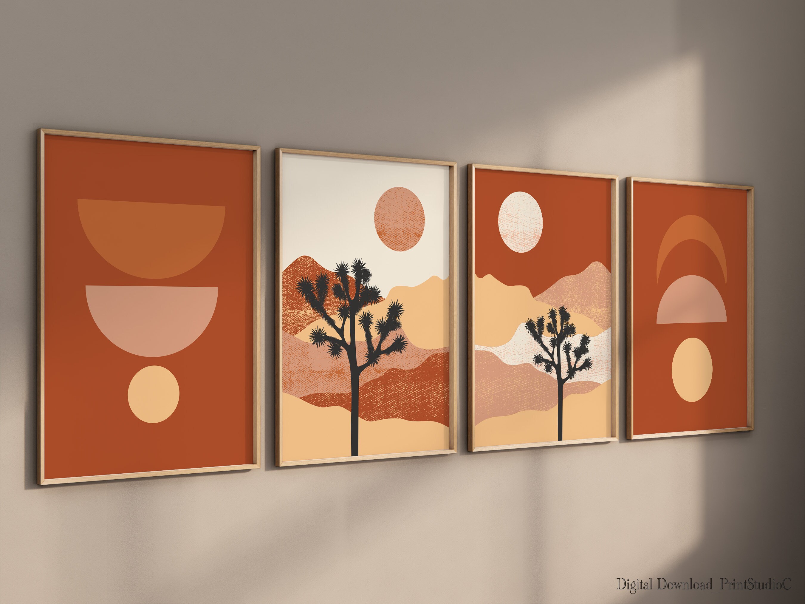 Joshua Tree Art, Gallery Wall Printable, Digital Download, Boho Home ...