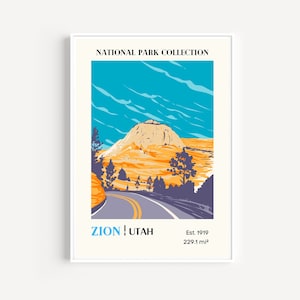 Nature Lover Wall Art Prints, National Park Poster, Set of 9 Prints ...