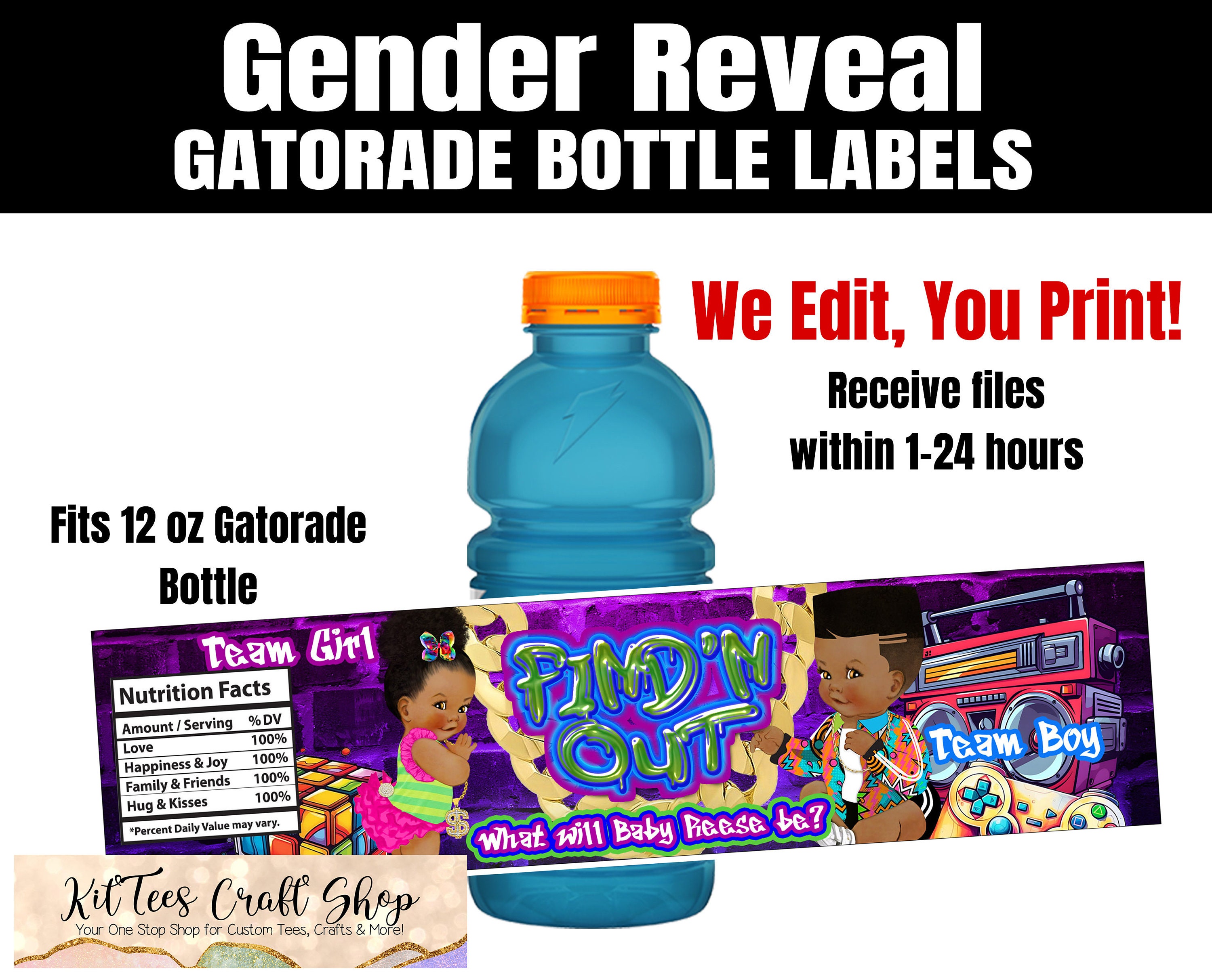 Gender Reveal Party Package - 8+ Item Party Package - Find’n Out - We ...