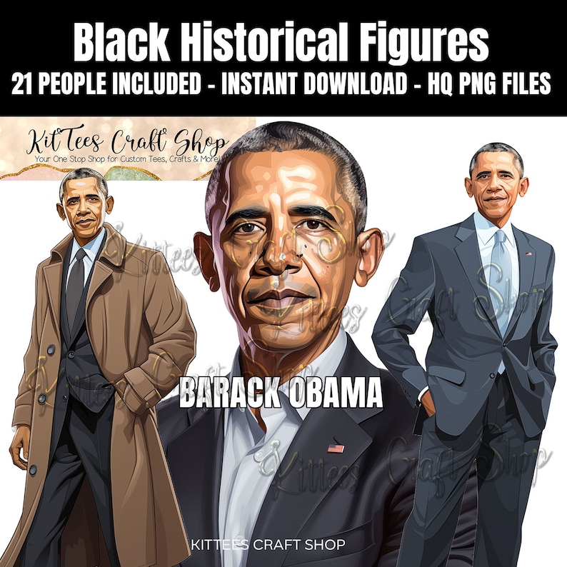 Black Historical Figures, Clipart, Includes 21 Famous Black Historical ...