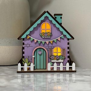 Valentines Day Village | Valentines Day Decor | Valentines Day Houses ...