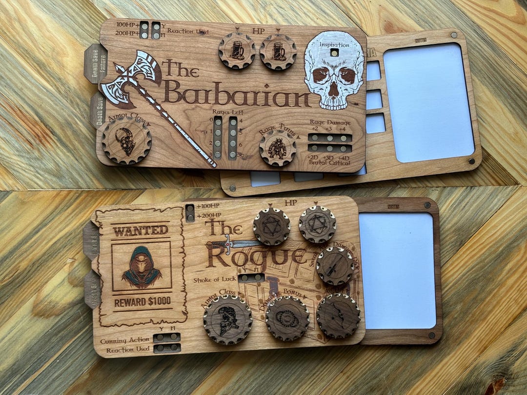 Dnd Character Trackers | Dungeons and Dragons | Personalizable - Etsy