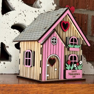 Valentines Day Village | Valentines Day Decor | Valentines Day Houses ...