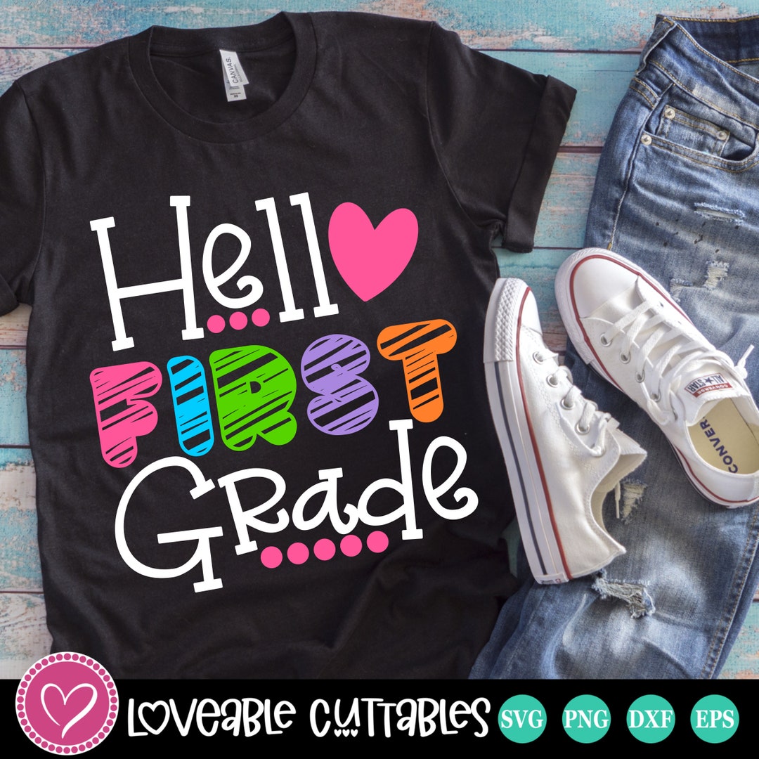 1st Grade SVG, Back to School SVG, First Day of School SVG, Svg Files ...