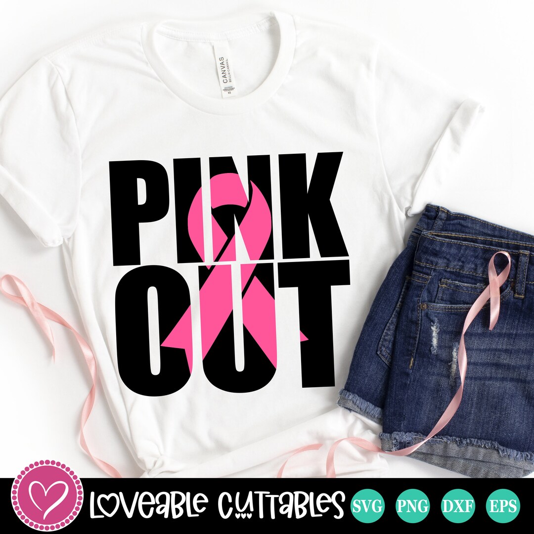 Pink Out SVG, Pink Out PNG, Breast Cancer SVG, Svg Files for Cricut and ...