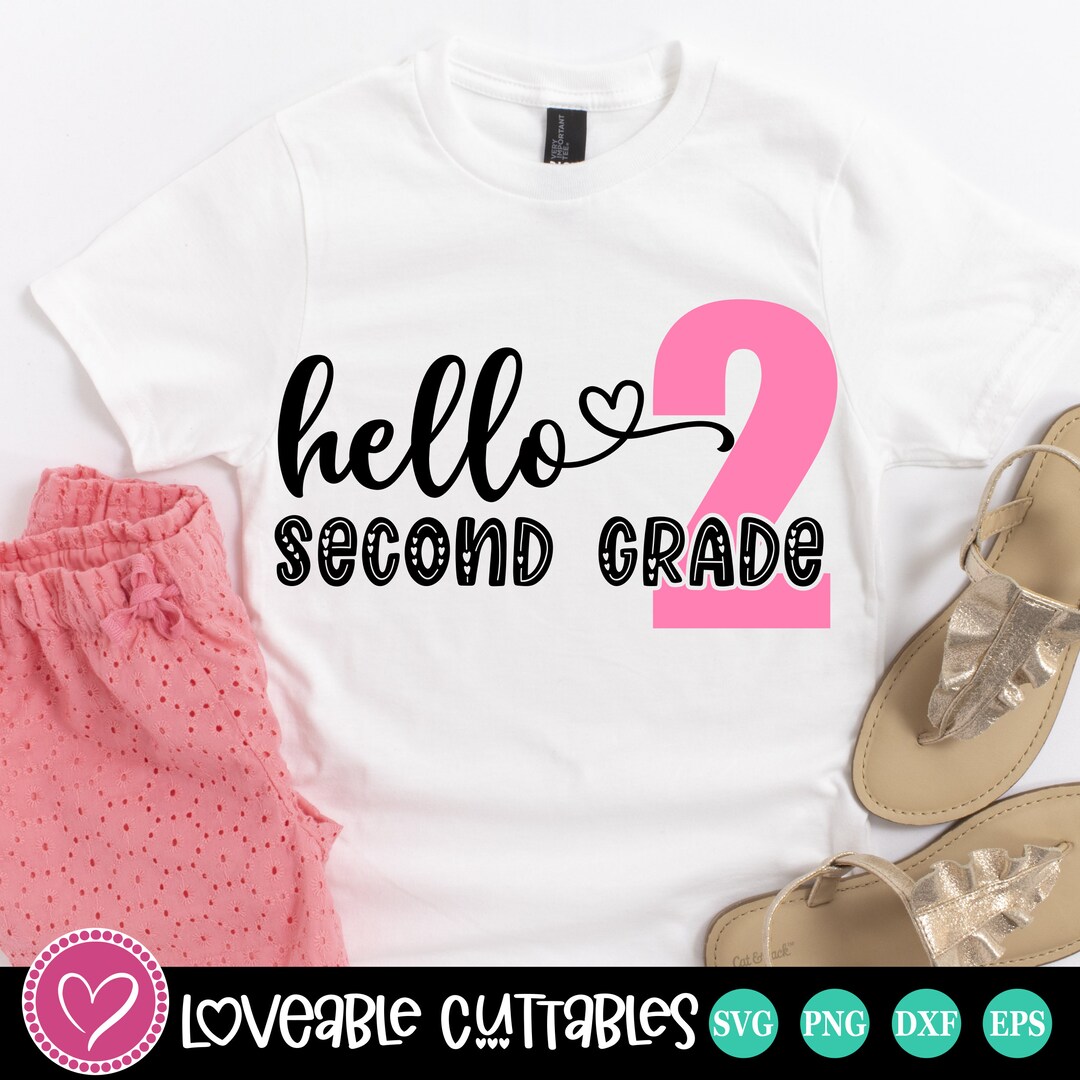 2nd Grade SVG, Back to School SVG, First Day of School SVG, Svg Files ...