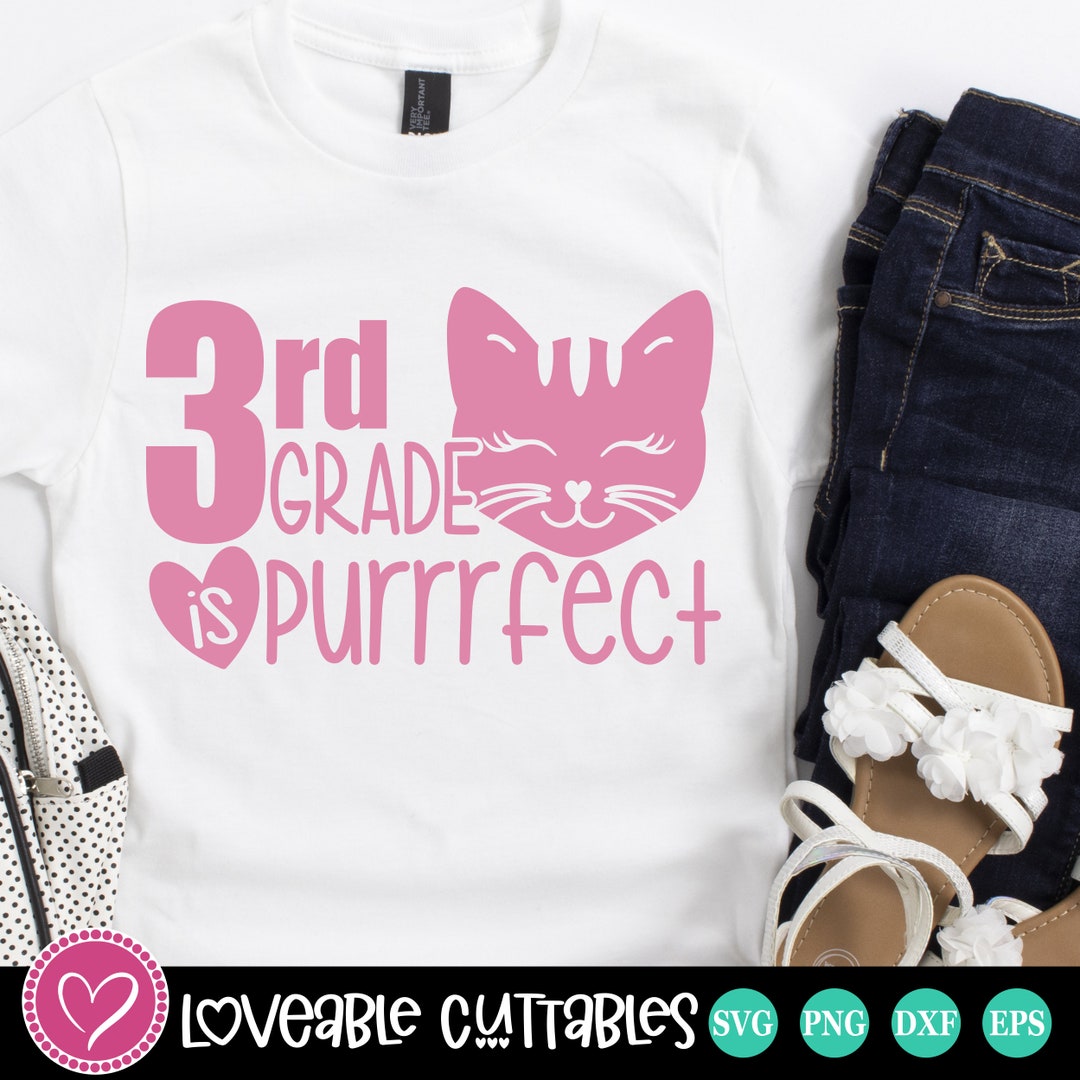 3rd Grade SVG, Back to School SVG, First Day of School SVG, Svg Files ...