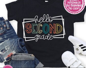 Second Grade SVG PNG, Back to School Svg, 2nd Grade Teacher Svg, First ...