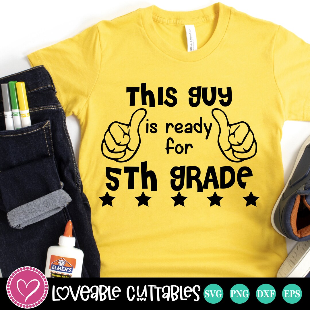 5th Grade SVG, Back to School SVG, First Day of School SVG, Svg Files ...