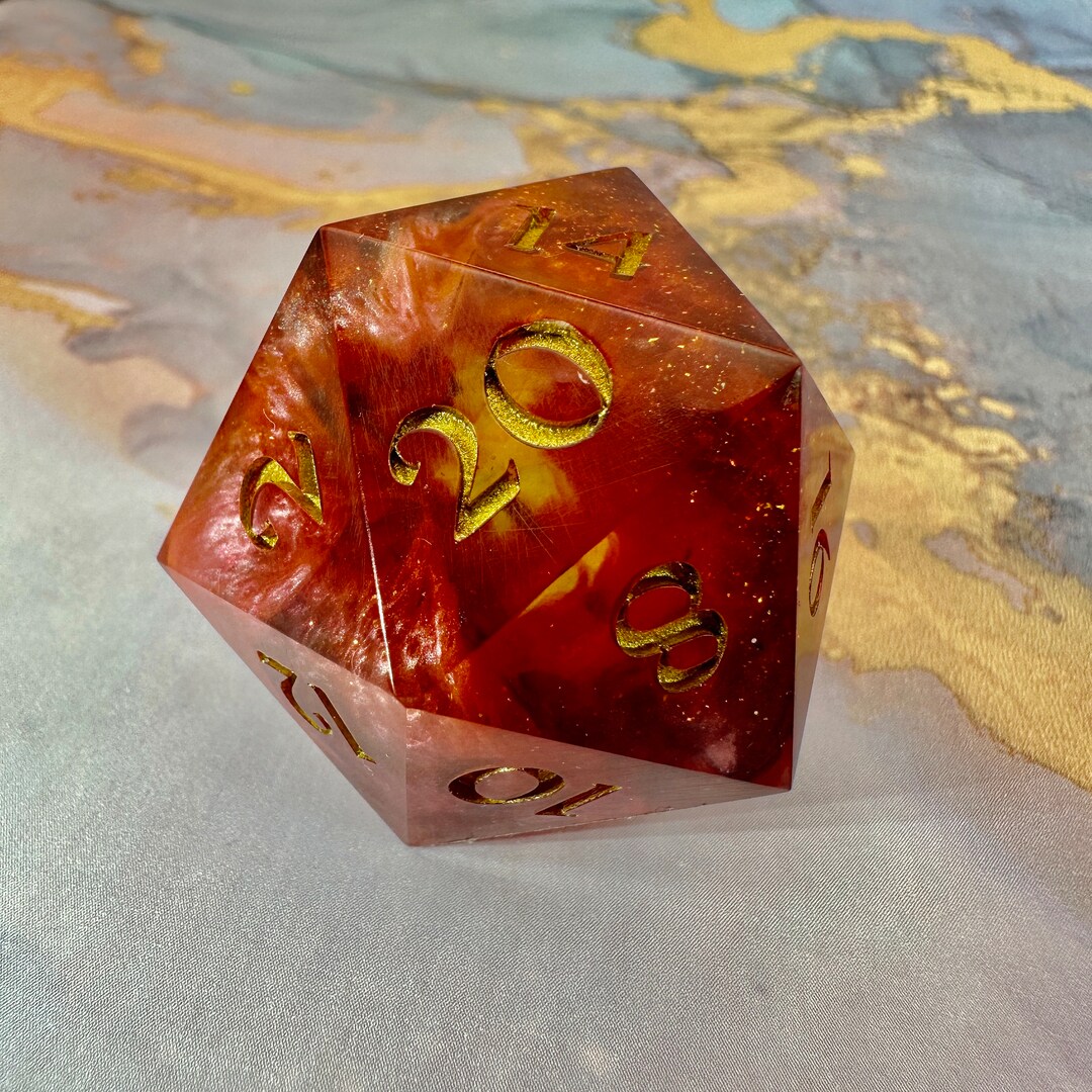 Sunset Oversized 35mm D20 TTRPG Dungeons and Dragons - Etsy