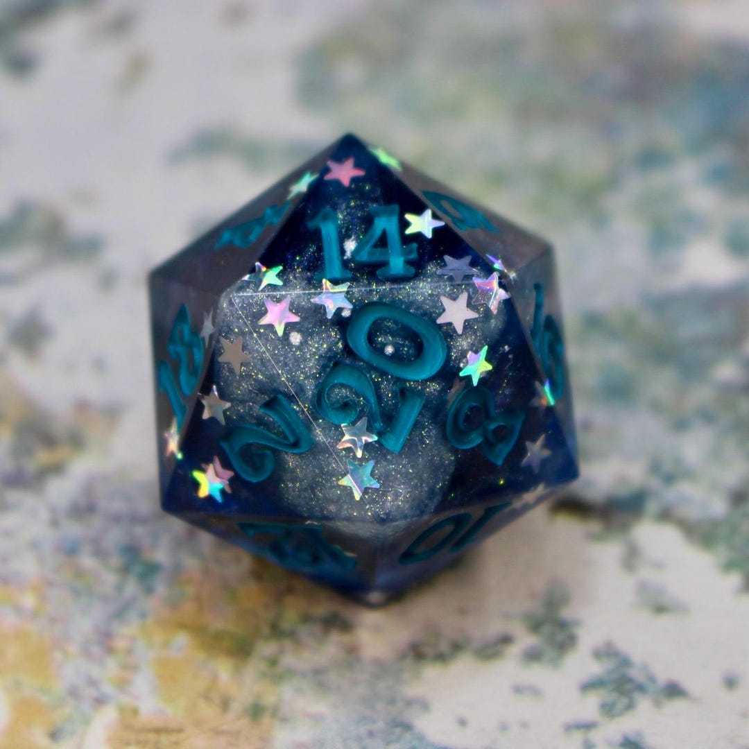 Sea of Stars Standard Oversized 30mm D20 TTRPG Dungeons and Dragons - Etsy