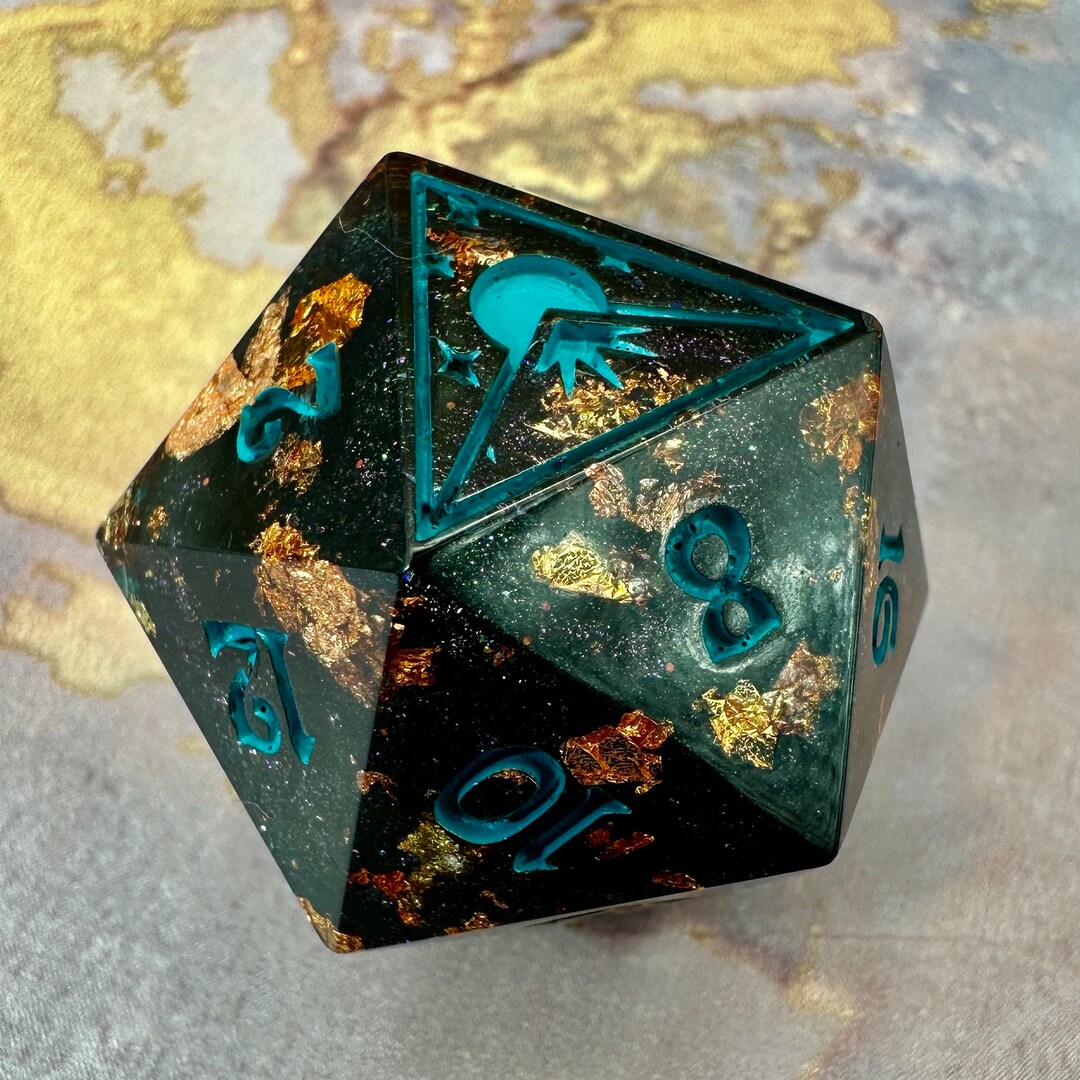 Space Junk Logo Oversized 30mm D20 TTRPG Dungeons and Dragons - Etsy