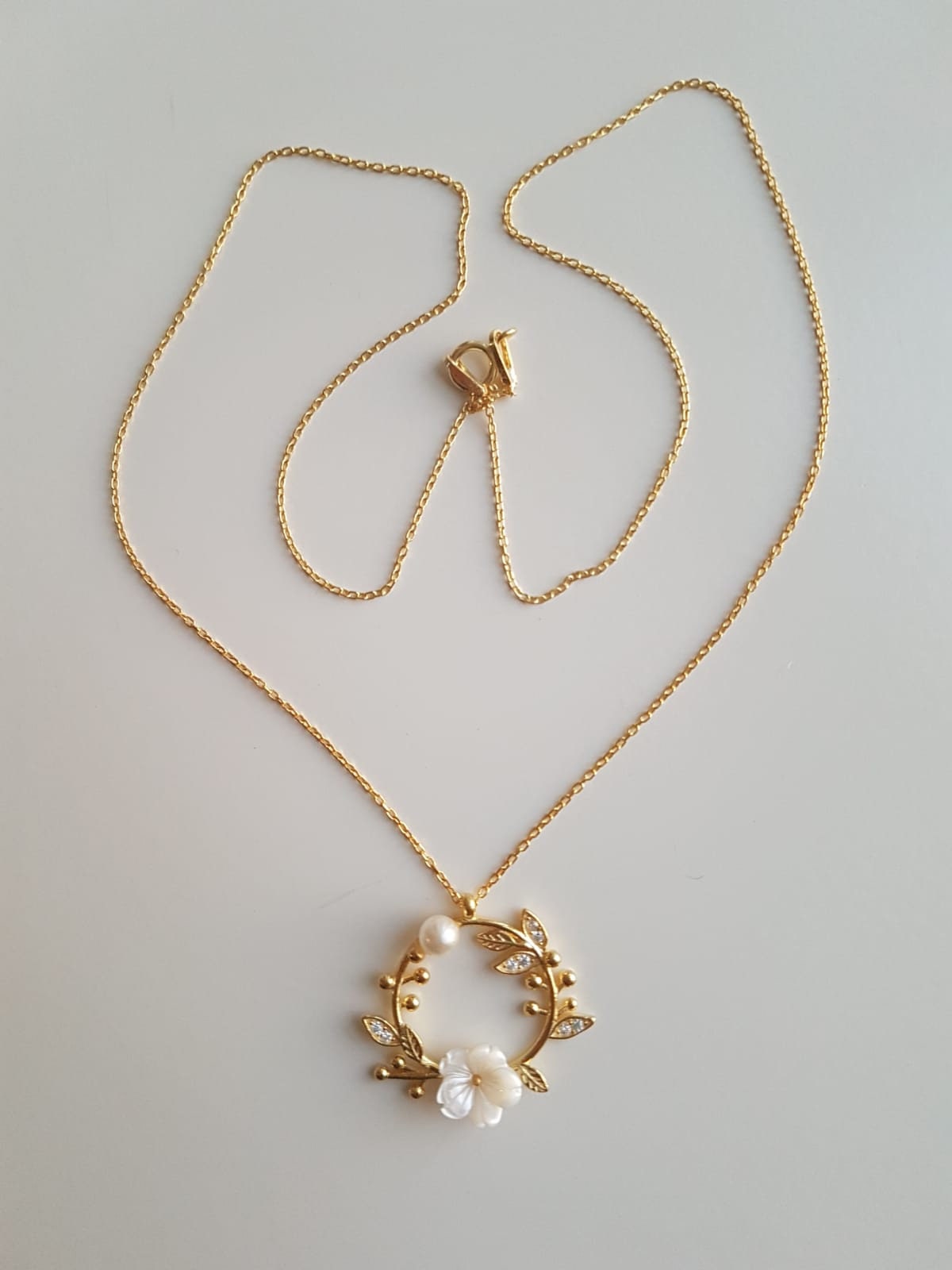 Magnolia Flower Bud Necklace - 925 Sterling Pearl Silver Pendant ...